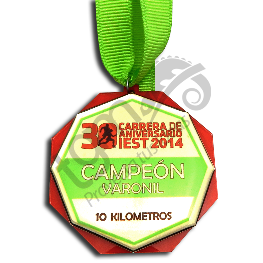 MEDALLA OCTAGONAL - TGM1 | Trofeos y Grabados M